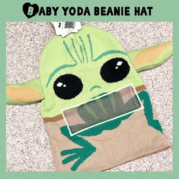 Accessories | Baby Yoda Beanie Hat Striped Star Wars Mandalorian | Poshmark